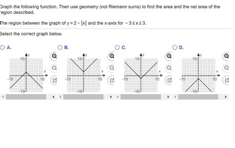 solved graph the following function then use geometry not