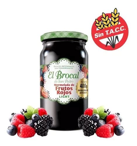 Mermelada De Frutos Rojos Light X400g Sin Tacc El Brocal MercadoLibre