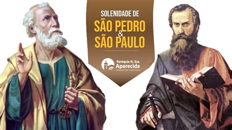Solenidade de São Pedro e São Paulo 28 06 2020 8h YouTube