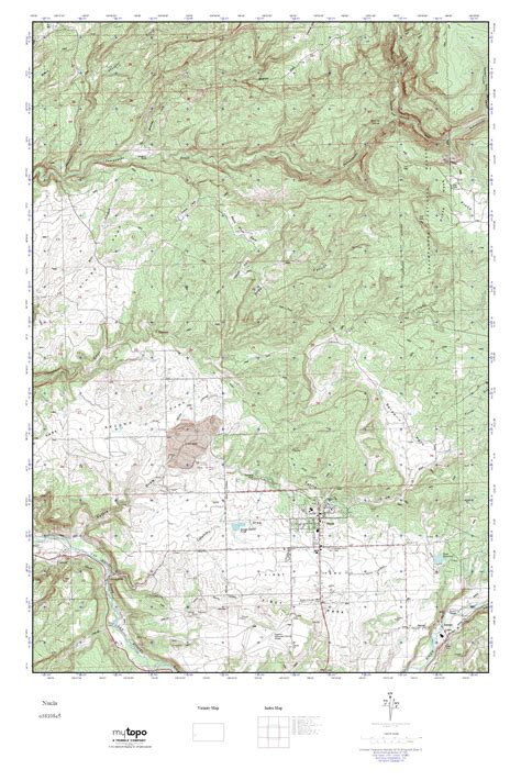 MyTopo Nucla Colorado USGS Quad Topo Map