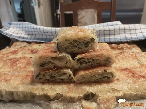 Pita sa sirom i spanaćem od gotovih kora Recepti