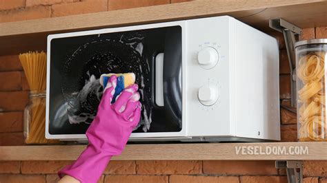 Cómo limpiar un horno de microondas de grasa y hollín Veseldom
