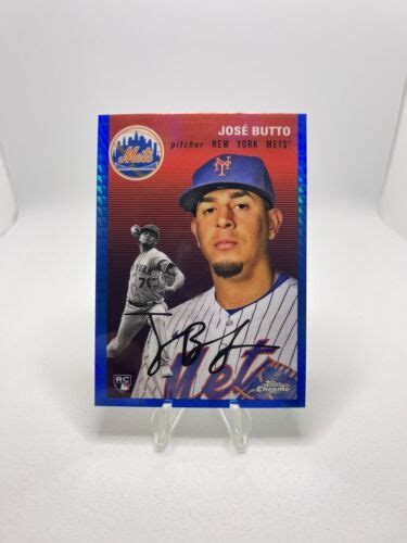 Jose Butto 2023 Topps Chrome Platinum Blue Prism Rookie Card No 285 EBay