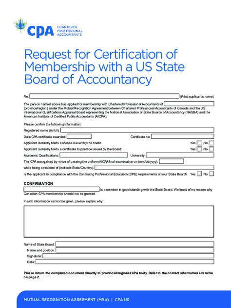 Fillable Online Request For Certification Of Membership With A US State