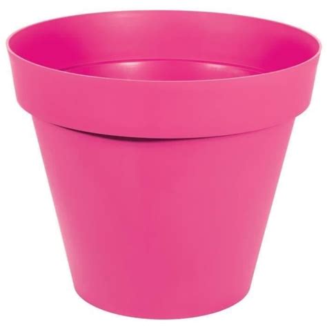 Eda Pot De Fleur Rond Toscane X H Cm L Fuchsia