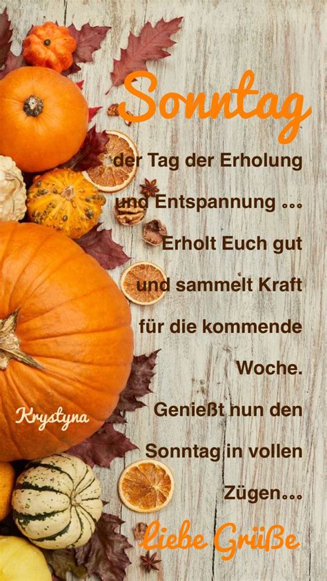 Pin von Krystyna Schaaf auf Grusskarten Schönen sonntag sprüche