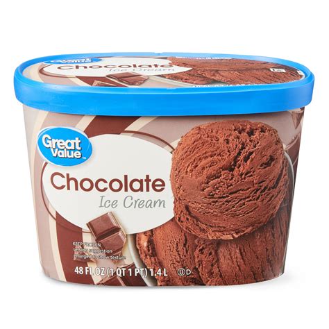 Great Value Ice Cream Chocolate 48 Fl Oz Walmart