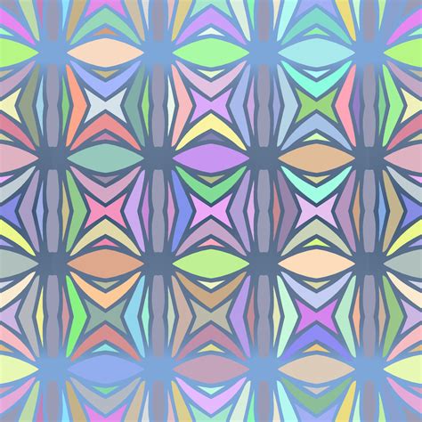 Seamless Vector Pattern With Multi Colored Mosaic Abstract Modern
