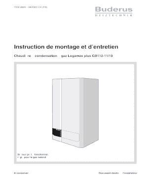Fillable Online Instruction De Montage Et D Entretien Documentation
