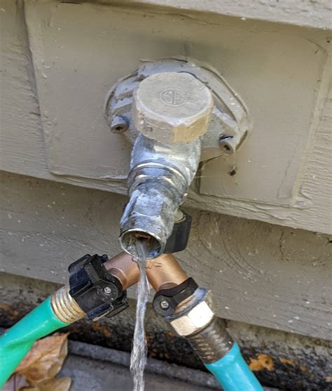 Plumbing How Can I Fix A Frost Free Spigot That S Leaking Out Of The