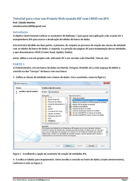 tutorial projeto web usando jsf com crud em jpa netbeans 7 pdf rede mundial de