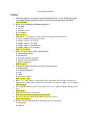 Pharm Final Study Docx Final Study Guide Pharm Ch 12 13 1 A