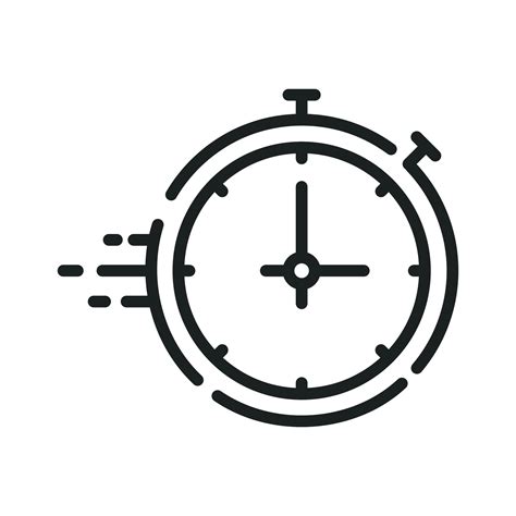 R Pido Reloj Temporizador Icono R Pido Tiempo R Pido Entrega