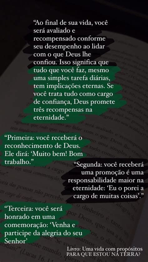 Livro Uma vida propósitos PARA QUE ESTOU NA TERRA Lockscreen