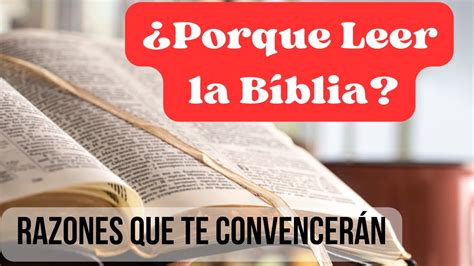 IPorqué leer la biblia Razones que te convencerán YouTube