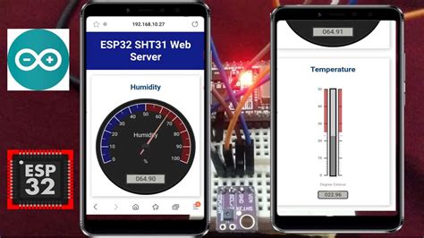 ESP32 SHT31 Temperature And Humidity Web Server