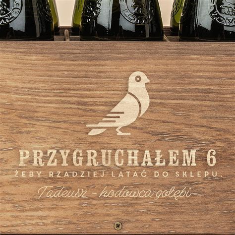 Nosidło do piwa z grawerem DLA HODOWCY GOŁĘBI