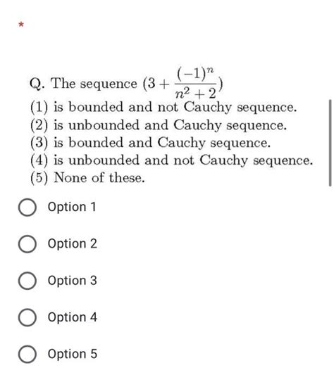 solved 1 q the sequence 3 n2 2 1 is bounded