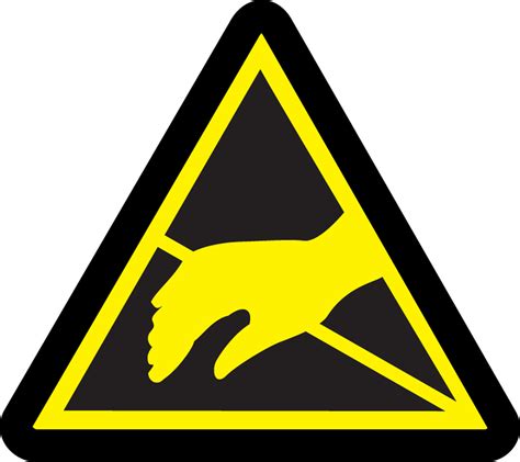 Iso Warning Safety Label Static Sensitive Hazard Lsgw