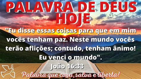 Palavra de Deus para mim hoje Palavra do dia O preço da nossa paz