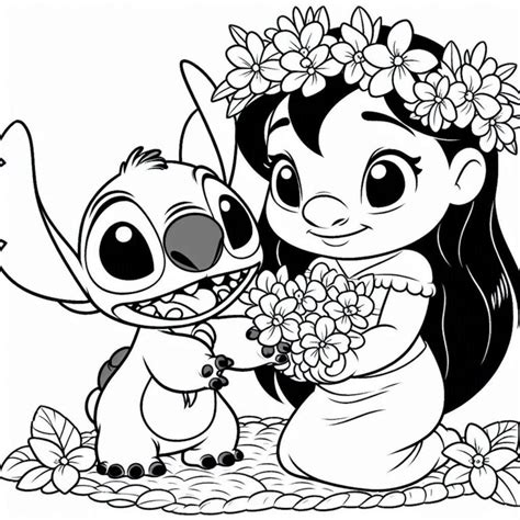 Kolorowanki Lilo I Stitch Do Druku Darmowe Pdf