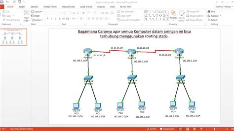 Konfigurasi Routing Static YouTube