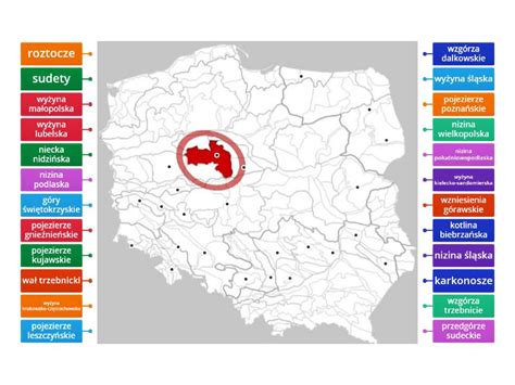 Krainy Geograficzne Polska Rysunek Z Opisami