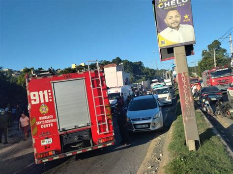 Accidente En Haina Patana Impacta Autob S Dejando Varias Personas