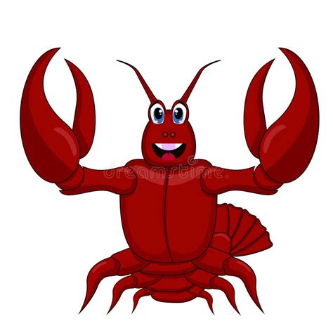 Bande dessinée de homard illustration de vecteur Illustration du