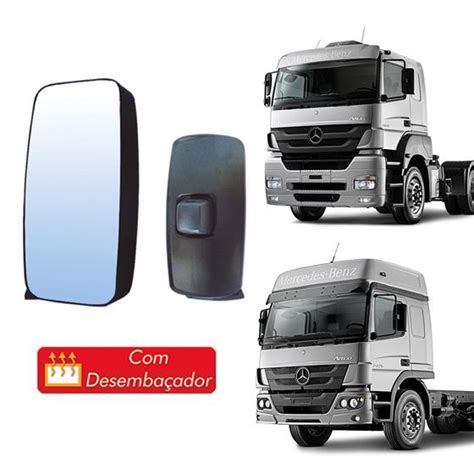 Retrovisor Mercedes Axor Atego S Braço S Auxiliar LE Globo Outros
