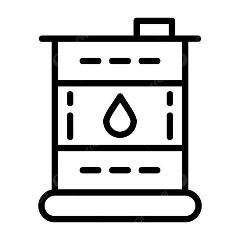 Oil Barrel Line Icon Vector Oil Barrel Icon Barrel Drum Png And