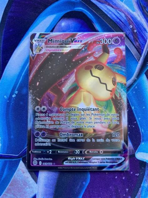 CARTE POKÉMON MIMIQUI VMAX 069 172 EB09 Stars Étincelantes EUR 6 90