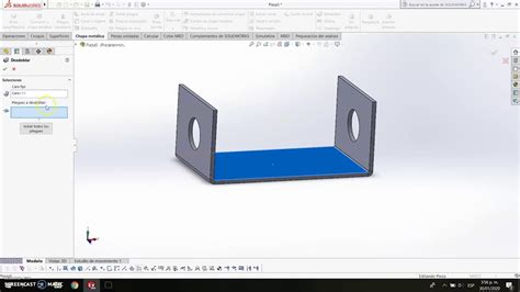 Chapa Metálica GUÍA SOLIDWORKS YouTube