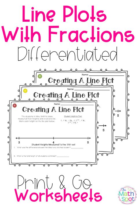 Line Plots With Fractions 5th Grade