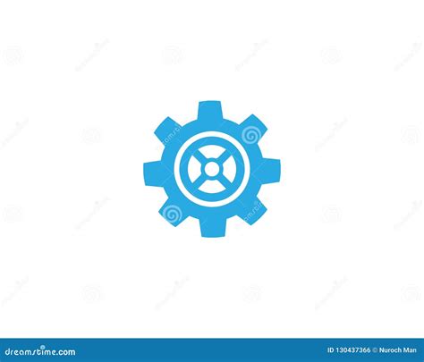 Vector Del Icono De Los Engranajes Ilustración del Vector Ilustración