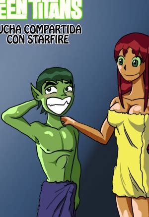 Ducha Compartida Con Starfire Star Lover Western Parodia De Comic