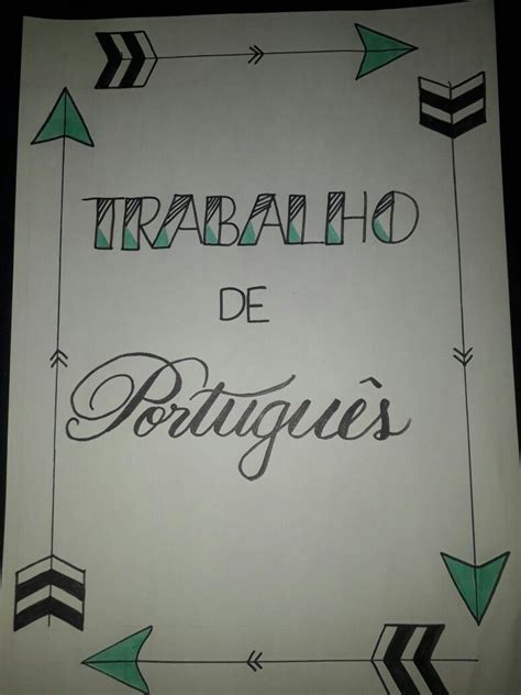 Capa De Trabalho Lettering Tutorial Capas De Trabalhos Tutorial De