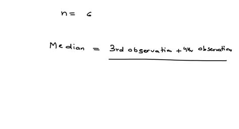 the median for the given set 0f six ordered data valu… solvedlib
