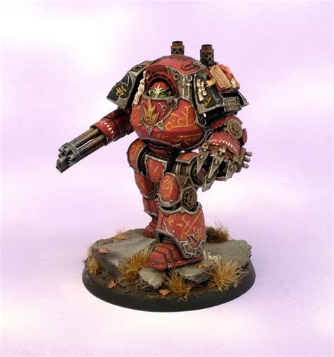 What S On Your Table Word Bearers Contemptor Dreadnought Finished