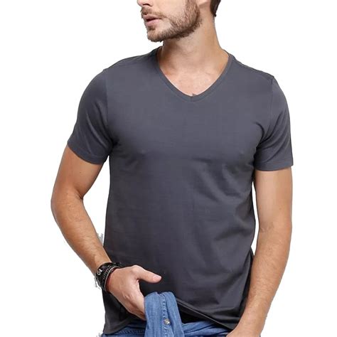 Camiseta Gola V Masculina Lisa Algod O B Sica Camisa Atacado Fio