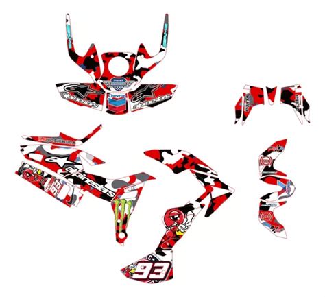 Vortex 200 Italika Vinil Wrap Kit Stickers Calcas Calcomania Meses