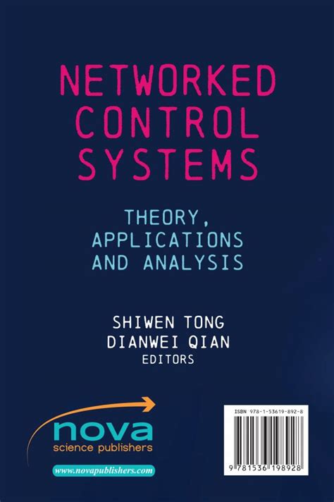networked control systems theory applications and analysis nova science publishers
