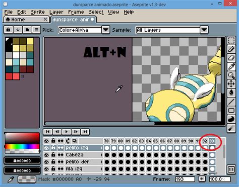 Gráficos Cómo usar Aseprite para hacer Sprites Animados Act 21 11