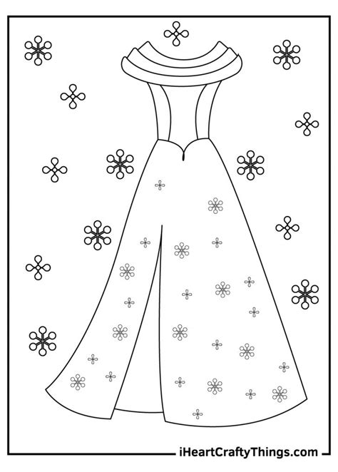 Printable Dress Coloring Pages