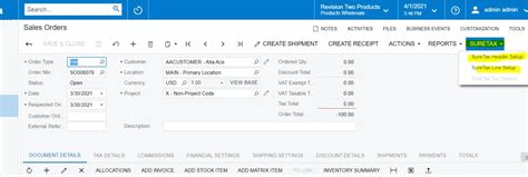 CCH SureTax For Acumatica User Guide API Documentation