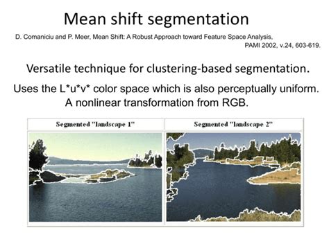 mean shift segmentation