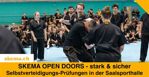 Skema Open Doors Stark Und Sicher Selbstverteidigungs Prüfungen In Der Saalsporthalle Skema