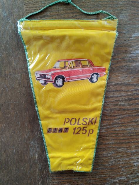 Proporczyk FSO Polski Fiat 125p Lata 70 Te PRL Krynica Morska