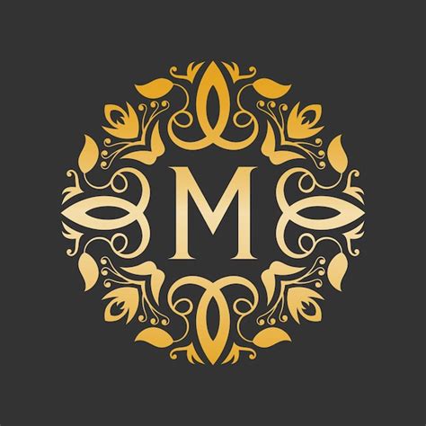 Luxus Monogramm Logo Vorlage Premium Design Vektor Premium Vektor