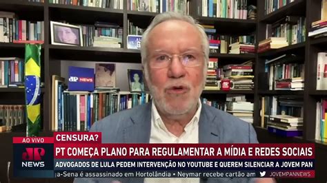 Para censurar a Jovem Pan Lula vai ao TSE contra o Youtube Vídeo